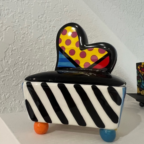 Romero Britto | Art | Romero Britto Heart | Poshmark